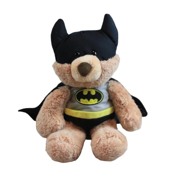 Gund | Toys | Gund Batman Teddy Bear Plush Stuffed Animal Toy Black Dc ...